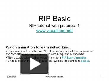 PPT – RIP Basics (RIP picture book-1 from VisualLand Animations ...