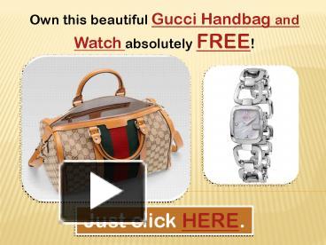 PPT – Discount Gucci Handbags PowerPoint presentation | free to ...