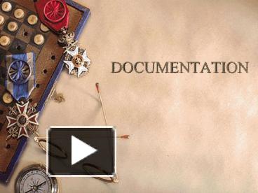 PPT – Documentation PowerPoint presentation | free to download - id ...