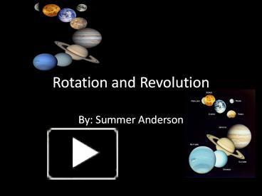 PPT – Revolutin&Rotation PowerPoint presentation | free to view - id ...