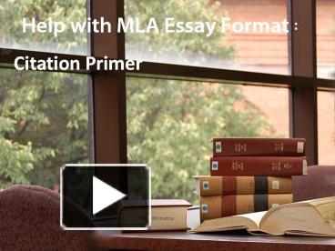 MLA Sample Citations presentation | free to view