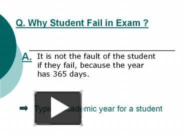 PPT – Fail PowerPoint presentation | free to view - id: 381467-MmE4M