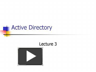 PPT – Active Directory PowerPoint presentation | free to view - id ...