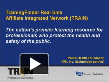 MRC Train presentation | free to view