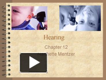 PPT – Hearing PowerPoint presentation | free to view - id: 382be-YjA5Z