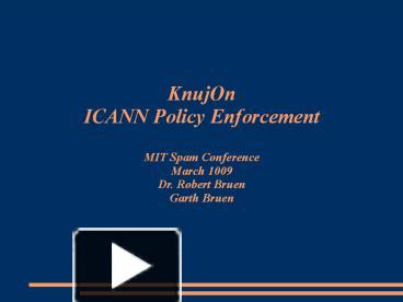 PPT – KnujOn PowerPoint presentation | free to download - id: 38335-Mzc2M