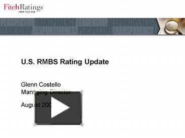 PPT – U.S. RMBS Rating Update PowerPoint presentation | free to ...