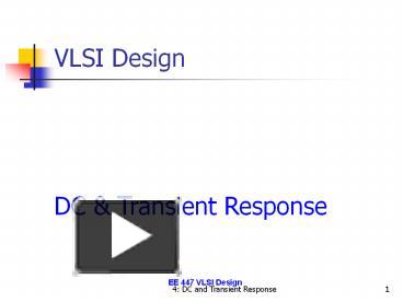 PPT – VLSI Design PowerPoint presentation | free to download - id ...