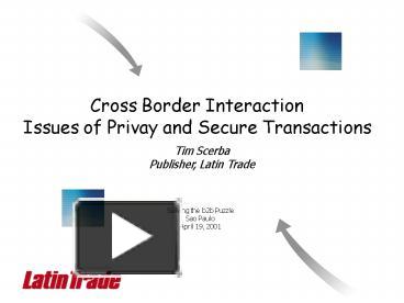 PPT – Cross Border Interaction PowerPoint presentation | free to view ...