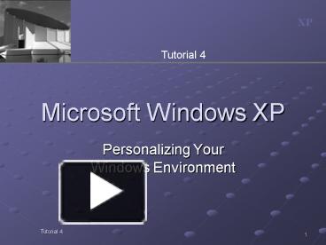 PPT – Microsoft Windows XP PowerPoint presentation | free to view - id ...