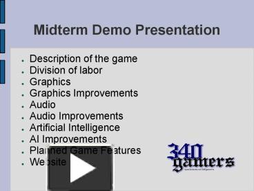 Midterm Demo Presentation presentation | free to download