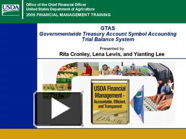 GTAS Governmentwide Treasury Account Symbol Accounting Trial Balance ...
