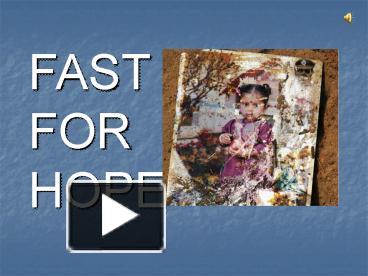 PPT – FAST PowerPoint presentation | free to view - id: 38db9-N2ExO