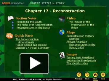 PPT – Chapter 17 Reconstruction PowerPoint presentation | free to view ...