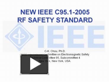 NEW IEEE C95.1-2005 presentation | free to download