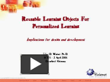 PPT – Reusable Learning Objects For Personalized Learning Implications ...