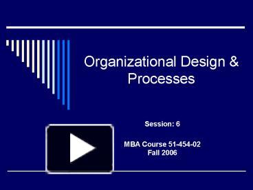 Organizational Design presentation | free to view