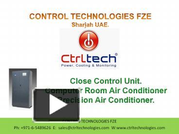 Close Control Unit. Precision Air Conditioner. Computer room Air ...