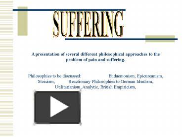 SUFFERING presentation | free to download