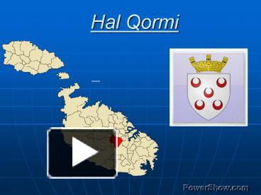 Hal Qormi presentation | free to view
