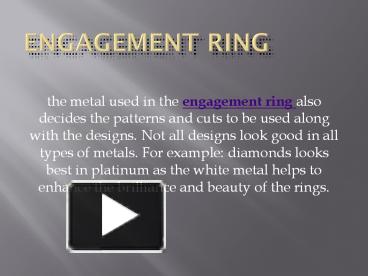 PPT – Engagement rings PowerPoint presentation | free to download - id ...