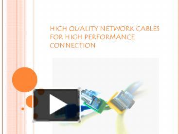 Network Cable presentation | free to download