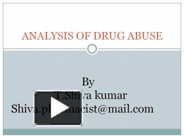 drug abuse presentation | free to download