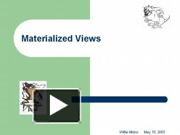 PPT – Materialized Views PowerPoint presentation | free to download ...