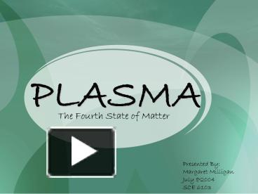 PLASMA presentation | free to download