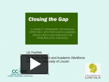 closing the gap a capability framework for working presentation | free ...