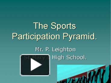 The Sports Participation Pyramid. presentation | free to download