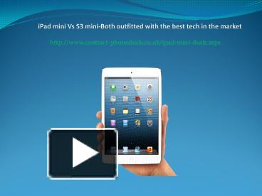 PPT – apple ipad mini deals uk PowerPoint presentation | free to ...