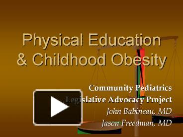 PPT – Physical Education PowerPoint presentation | free to download ...