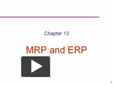 PPT – MRP and ERP PowerPoint presentation | free to download - id ...
