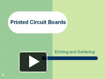 Printed Circuit Boards presentation | free to download