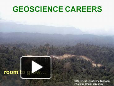 PPT – GEOSCIENCE CAREERS PowerPoint presentation | free to download ...
