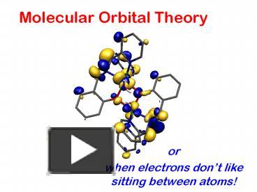 Molecular Orbital Theory presentation | free to download
