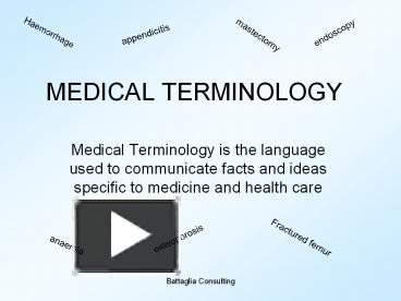 MEDICAL TERMINOLOGY presentation | free to download