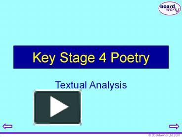 Poetry - Textual Analysis presentation | free to download