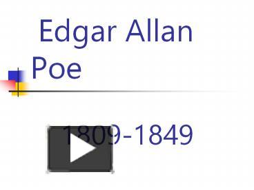 Edgar Allan Poe presentation | free to download