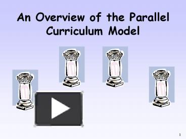 An Overview of the Parallel Curriculum Model presentation | free to view