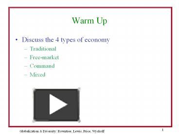 PPT – Warm Up PowerPoint presentation | free to download - id: 3b16bd-MmIzN