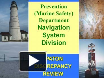 PPT – Aids to Navigation Program PowerPoint presentation | free to ...