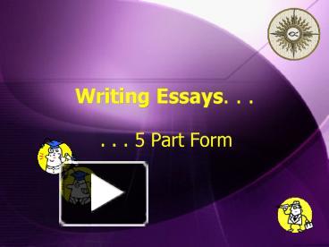 PPT – Writing Essays. . . PowerPoint presentation | free to view - id ...