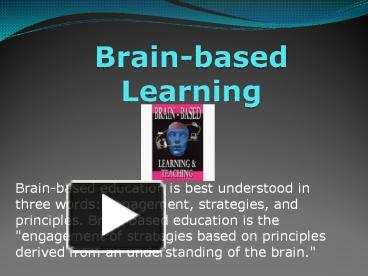 Brain-based Learning presentation | free to view