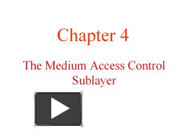 PPT – The Medium Access Control Sublayer PowerPoint presentation | free ...