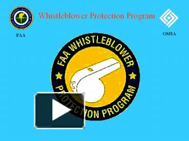 PPT – Whistleblower Protection Program PowerPoint presentation | free ...
