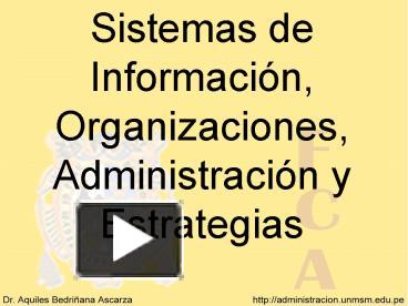 Sistemas de Informaci presentation | free to download