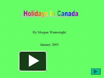 PPT – By Morgan Wainwright PowerPoint presentation | free to view - id ...