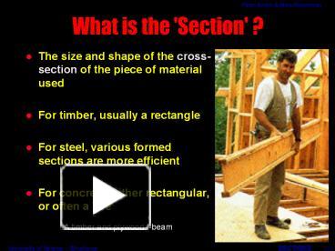 PPT – The size and shape of the cross-section of the piece of material ...